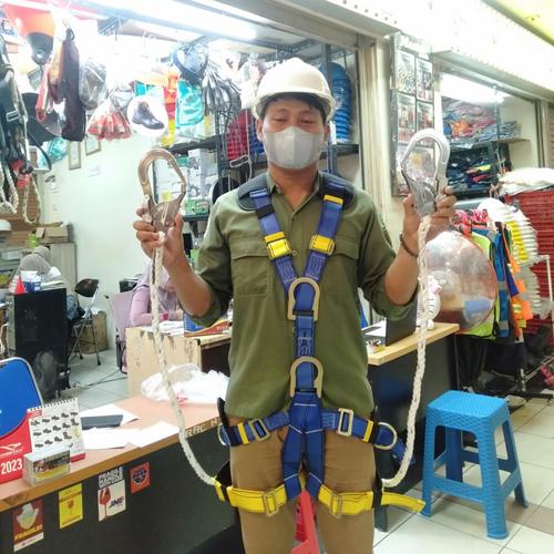 Jual FULL BODY HARNESS HAIDAR PN 56 + LANYARD DOUBLE HOOK ABSORBER PROMO - Jakarta Barat - PT ...