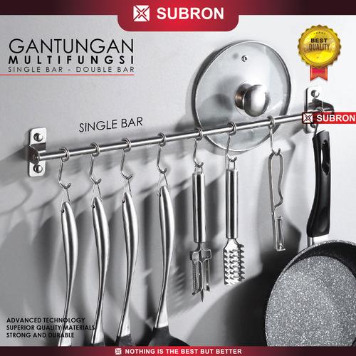 Jual Kitchen Bar 40cm 60 cm Rak Gantungan Dapur Stainless - SUBRON ...