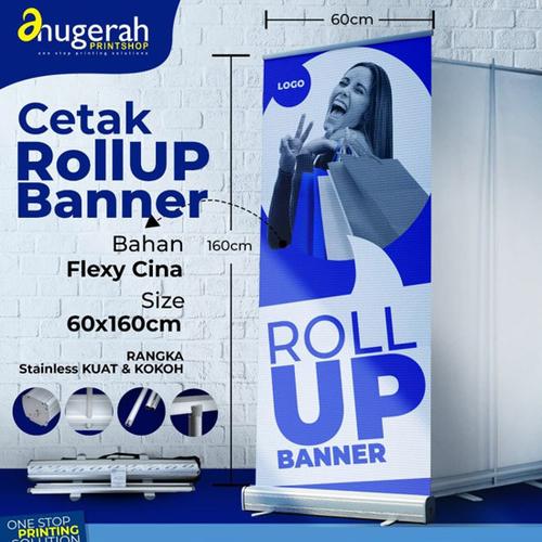 Jual standing banner roll up banner 60 x 160 albatros - Kota Depok ...