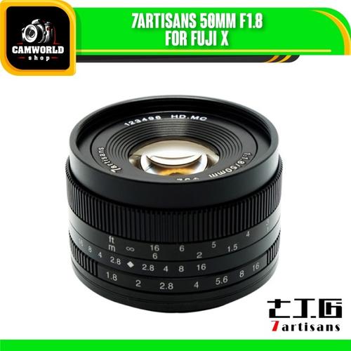 Jual Lensa 7Artisans 50mm f/1.8 for Fujifilm X APSC Mount 7 Artians ...