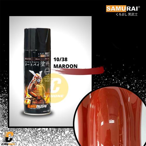 Jual Samurai Paint Cat Semprot Warna Standar 38 Merah Red Maroon 400 mL ...