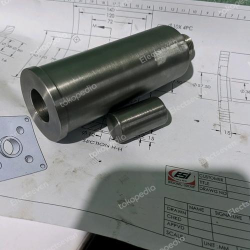 Jual BUSHING CUSTOM | TAP M4 5mm | DRAT 1/2" | ID 20mm, OD 45mm, P ...