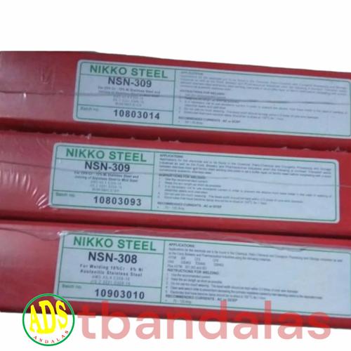 Jual kawat las listrik stainless steel nsn nsk 308 309 2mm 2.6mm 3.2mm ...