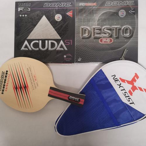 Jual Bat Donic Original Carbo speed plus karet acuda S1 dan Desto F4 ...