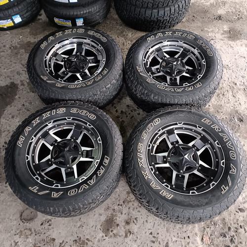 Jual velg mobil bekas racing hsr fortuner hylux ford ranger r18 pcd ...