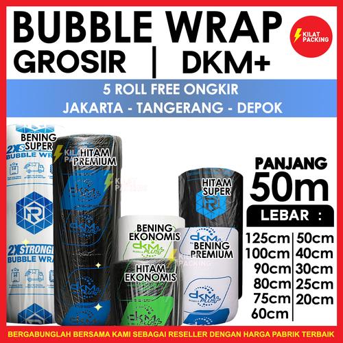 Jual PLASTIK BUBBLE WRAP PREMIUM | BUBBLE WRAP DKM+ 125CM X 50M /ROLL ...
