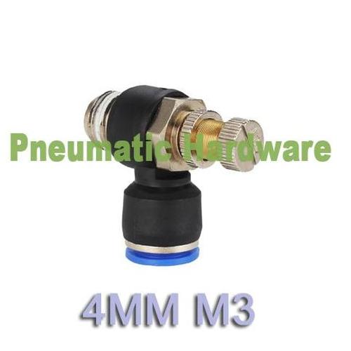 Jual 4mm M3 Fitting pneumatic 4 mm Flow Speed Control Valve Controller ...