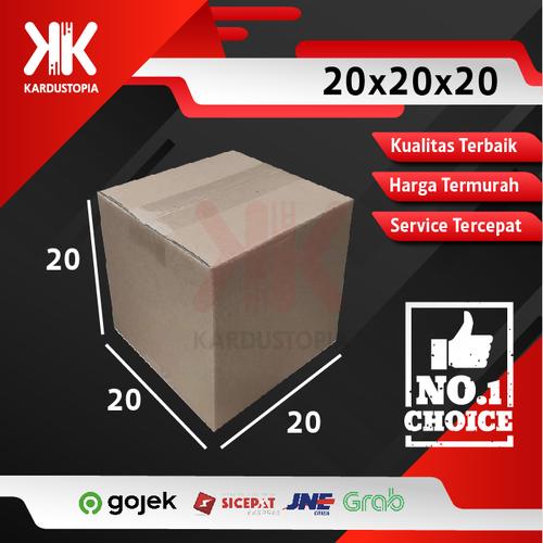 Jual KOTAK 20x20x20 cm PACKING BOX Kardus Packaging Corrugated POLOS ...
