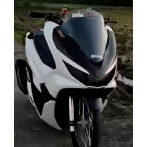 Jual Decal PCX 150 Full Body Putih Polos dof simple sticker variasi ...
