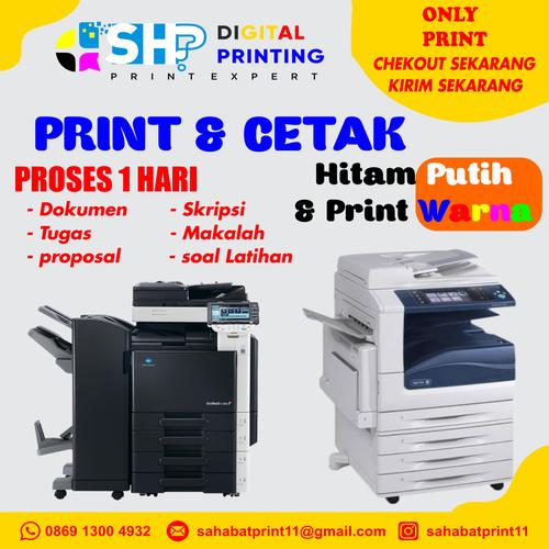 Jual Print/Cetak kertas A4, F4 buku skripsi, tugas soal - A5, 1 Sisi ...