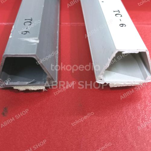 Jual TC-6 TC6 PUTIH ABU-ABU 1M PVC CABLE DUCTING DUCK KABEL ABU PUTIH ...