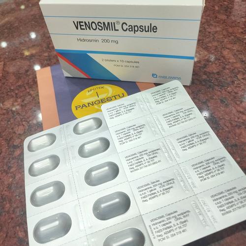 Jual Venosmil 200mg 1 Strip 10 Kapsul / Venomil Venosmyl Venosmel ...