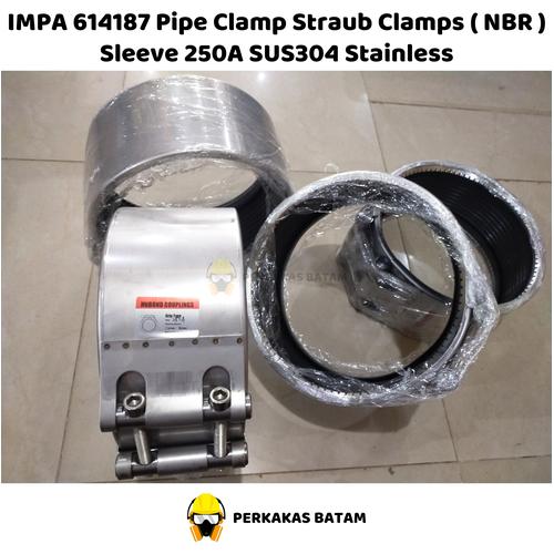 Jual IMPA 614187 Pipe Clamp Straub Clamps NBR Sleeve 250A SUS304 ...