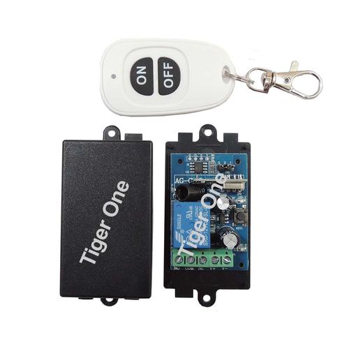 Jual Wireless relay 1ch, 1 channel 12V 433MHz remote control 2 button ...