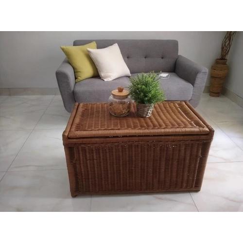 Jual Rattan Storage Trunk Box meja Rotan Penyimpanan Besar serbaguna ...