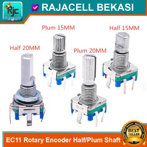 Jual Rotary Encoder Code Switch EC11 Digital Potensiometer + Center ...