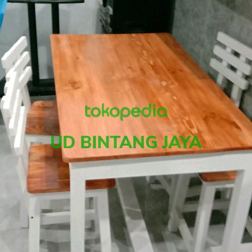 Jual meja makan minimalis set 1 Mija 4 bangku sender - Kab. Bogor - UD ...