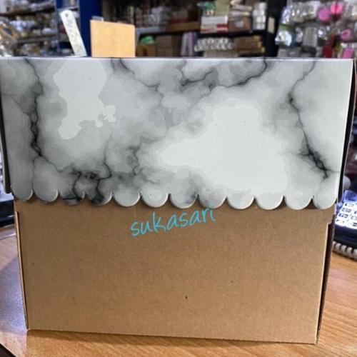 Jual dus marble 30x30x20 box kue dus kue packaging corrugated box ...