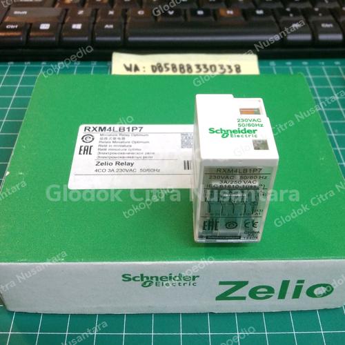 Jual Schneider Relay RXM4LB1P7 220/230Vac 50/60Hz 4NO 4NC 3A 250Vac ...