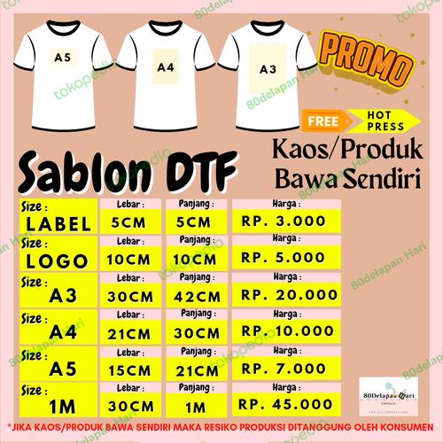 Jual Sablon DTF Satuan Desain Suka Suka - Label 5cm x 5cm - Jakarta ...