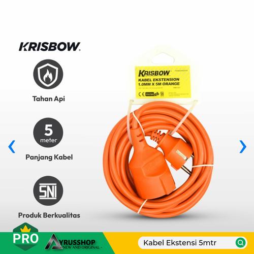 Jual Kabel Listrik Extension 5m/Cable Extention/Krisbow - Kota Surabaya ...