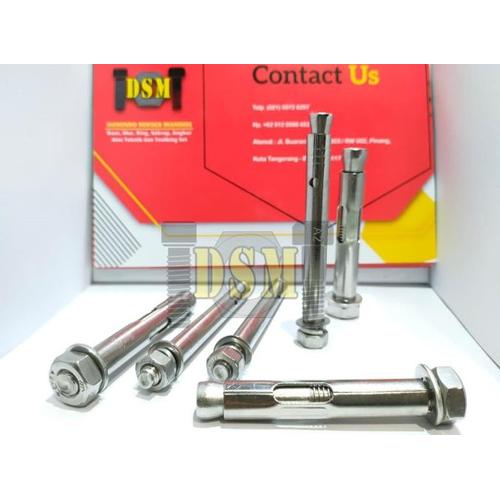 Jual SS 304 / Dynabolt Stainless M20x100 / Dinabolt M20 / Anchor Bolt ...