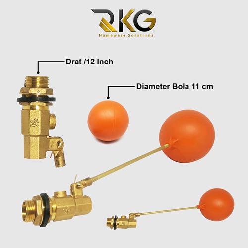 Jual pelampung bola tangki air Kuningan | Floating Valve Toren Otomatis - 1/2 Inchi - Kota ...