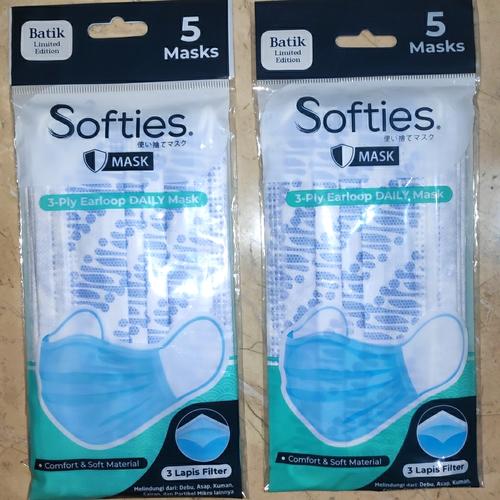 Jual Softies Daily Mask 5s Batik Parang Biru - Kab. Karawang - uhymart ...