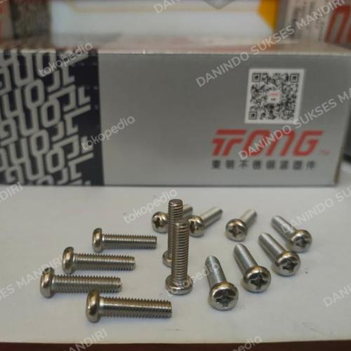 Jual SS 304 / Baut JP M4x25 / Machine Screw Stainless M4 Kepala Obeng Bulat - Jakarta Barat - CV ...