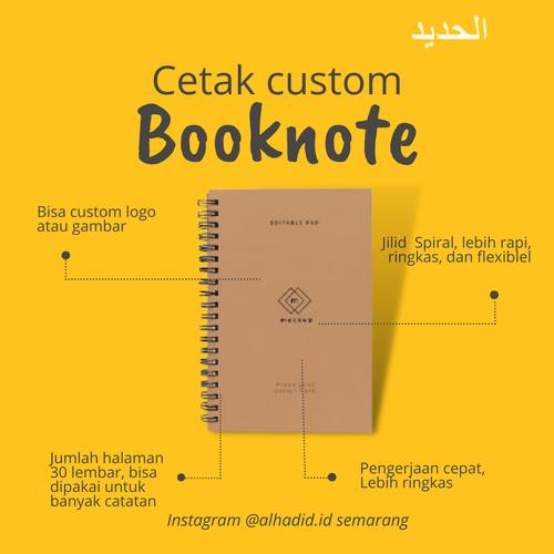 Jual (A5) Booknote Custom/ Notebook/ Blocknote/ Journal Custom - Kota Semarang - Alhadid id ...