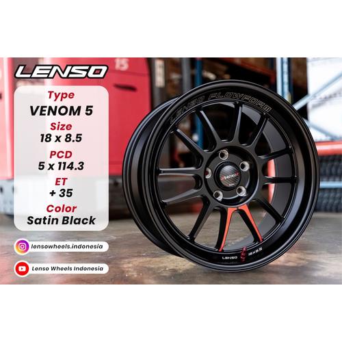 Jual VELG LENSO VENOM 5 RING 18 INNOVA ET 35 LIMITED EDITION ORIGINAL - Kota Surabaya - duta ...