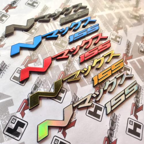 Jual Emblem Logo Aluminium Nmax/ Nmax Japan - Silver, Angka Custom ...