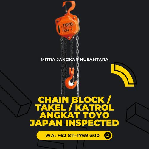 Jual Chain Blok / Takel /Katrol Angkat 10Ton x 15Meter Toyo Japan ...
