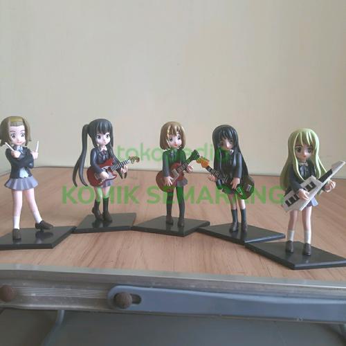 Jual K-On! SET Yui Mio Azusa Ritsu Mugi Action Figure Chibi Petit ...