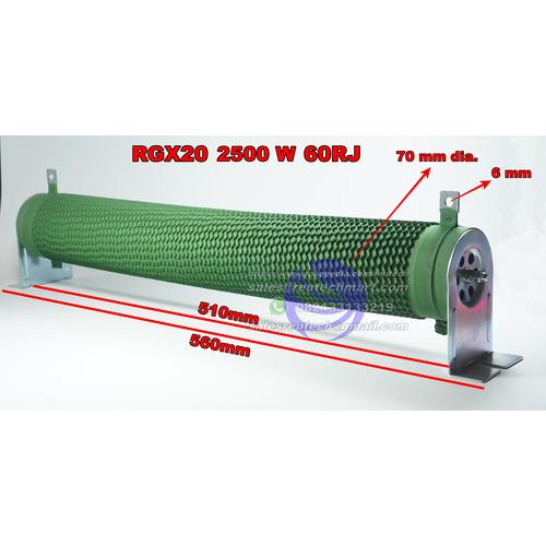 Jual Braking Resistor 2500 W 60 Ohm Wirewound Resistor 2500W 60Ohm ...