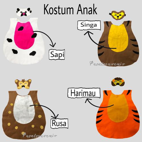 Promo Kostum Anak Karakter Hewan Baju Kostum Karnaval Kostum Singa Rusa ...