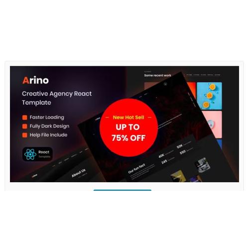 Jual Arino - Creative Agency Bootstrap 5 React Template - Jakarta Selatan - prime course | Tokopedia