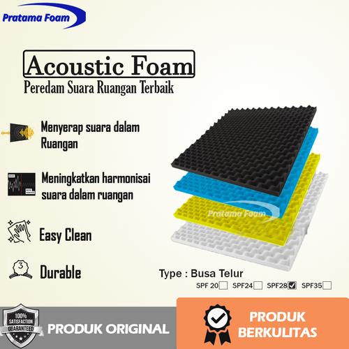 Jual Busa Peredam Suara Telur Murah - Busa Studio Musik uk.50x50x2,7 cm ...