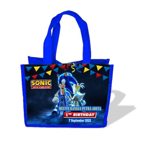 Jual Tas Souvenir Ulang Tahun Anak Sonic Tema Sonic Custom Foto Nama ...