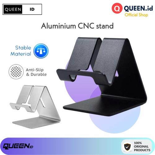 Jual QUEEN Phone Stand Holder Aluminium Alloy Stand Holder HP Besi CNC ...