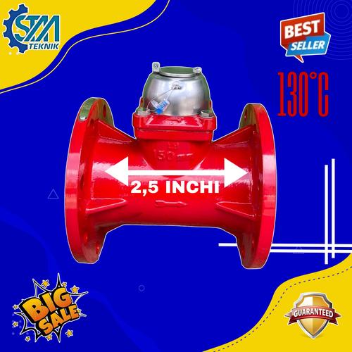 Jual hot water flow meter 2,5" pengukur debit air limbah 130"flow meter ...