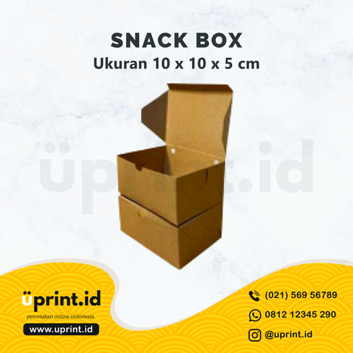 Jual Snack Box / Dus Snack / Kotak Makan Ringan Gorengan Kraft laminasi ...