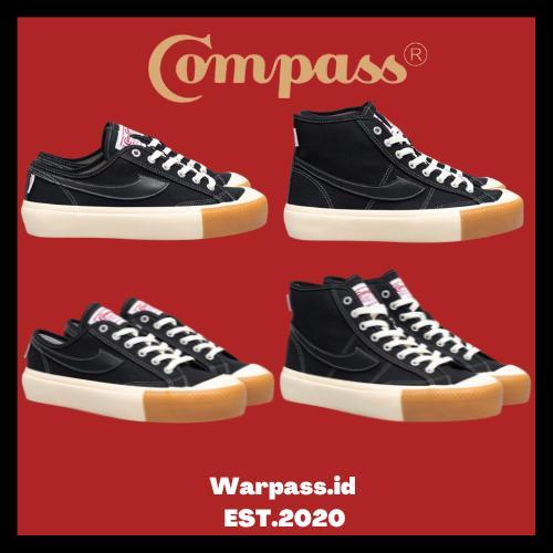 Jual Sepatu Compass Gazelle Low & High Black Gum BNIB [ORIGINAL] - HIGH ...