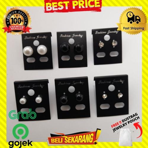 Promo ANTING WANITA TITANIUM STAINLESS MATA MUTIARA PREMIUM A73 - MH ...