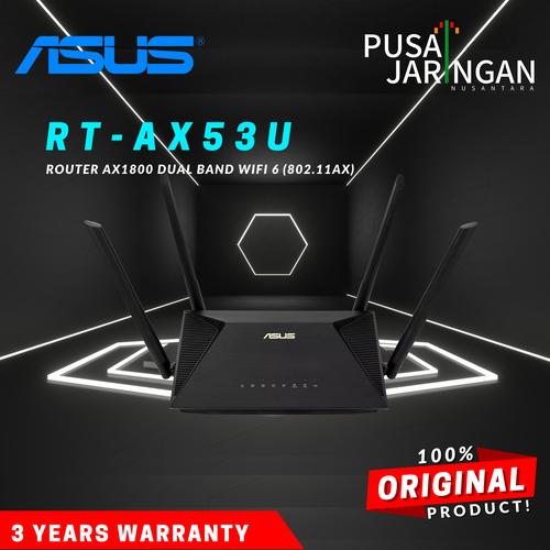 Jual ASUS RT-AX53U Dual Band WiFi 6 AX1800 Wireless Router with AiMesh ...