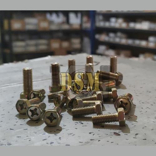 Jual Baut 12 Dwi Fungsi M8x20 / BAUT AKI KUNING BMK Hex Bolt Dual ...