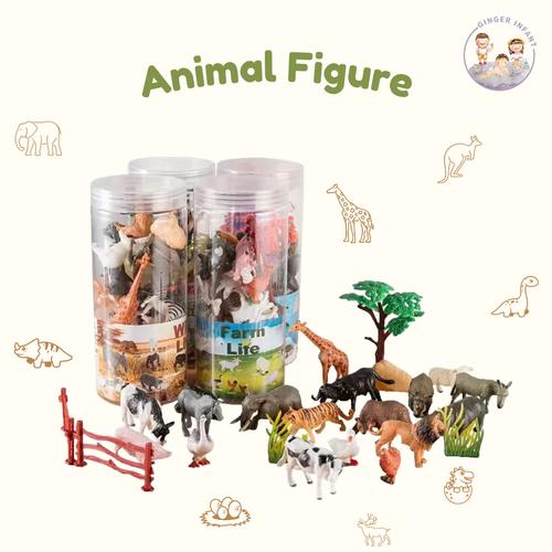 Jual animal figurine premium kemasan tube mainan binatang anak ...
