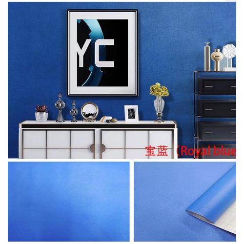 Jual Wallpaper Sticker Dinding Biru Tua Polos Wallpaper Dinding ...