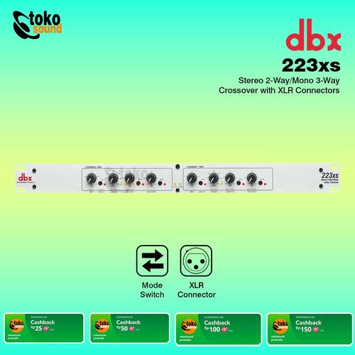 Jual DBX 223xs - Stereo 2 Way/Mono 3-Way Rack Type Crossover Original - Jakarta Barat ...