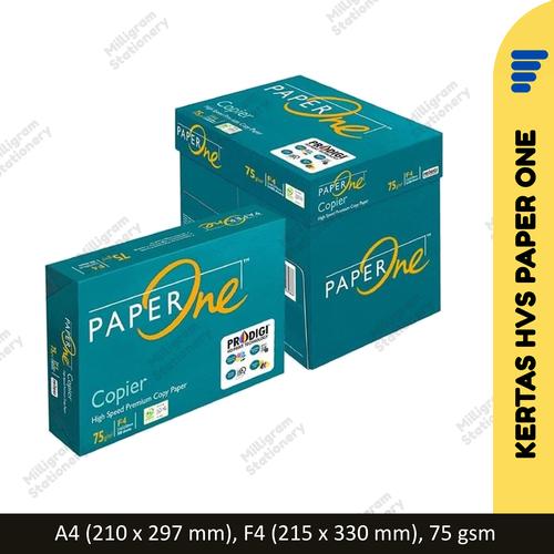 Jual Kertas HVS A4 F4 75 gr Paper One/ Fotocopy Paper/ Dus - A4 ...